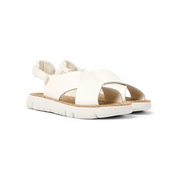 Camper Leder-Sandalen in Wei&szlig; - 49% | Gr&ouml;&szlig;e 40 | Damen-sandalen