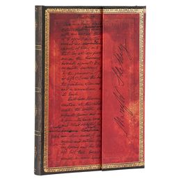 Paperblanks Liniertes Notizbuch ''M. Shelley, Frankenstein'' in Rot - (B)12,5 x (H)18 cm - 54% | Buero-schulbedarf