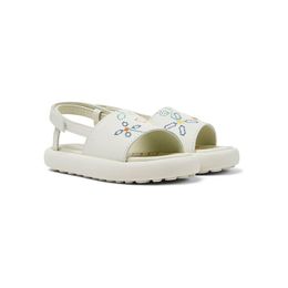 Camper Leder-Sandalen "Pelotas Flota" in Creme - 52% | Gr&ouml;&szlig;e 26 | Kindersandalen