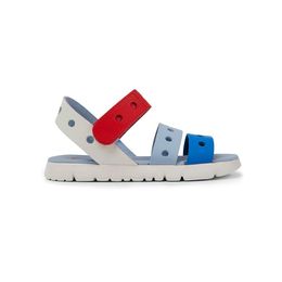 Camper Leder-Sandalen "TWS" in Creme/ Blau/ Rot - 52% | Gr&ouml;&szlig;e 27 | Kindersandalen