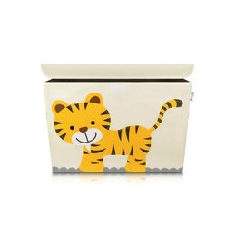 Lifeney Aufbewahrungsbox "Tiger" in Beige/ Gelb - (B)51 x (H)36 x (T)36 cm - 50% | Kisten-koerbe
