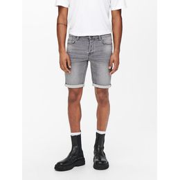 Only & Sons ONLY & SONS Jeans-Shorts in Grau - 33% | Gr&ouml;&szlig;e XXL | Herren-shorts