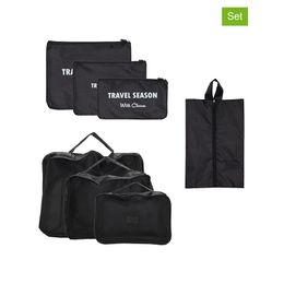 Charm 7er-Set: Reise-Organizer in Schwarz - 59% | Damen-koffer-reisegepaeck