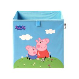 Fackelmann Aufbewahrungsbox "Peppa" in Hellblau - (B)33 x (H)33 x (T)33 cm - 20% | Kisten-koerbe