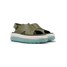 Camper Leder-Sandaletten "Pelotas Flota" in Khaki - 51% | Gr&ouml;&szlig;e 41 | Damen-sandalen