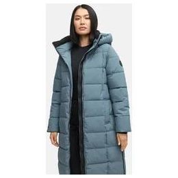 Winterjacke Marikoo "Lanitaa", Damen, Gr. M, blau (stormyblau), Obermaterial: 100% Polyester; Futter: 100% Polyester; Wattierung: 100% Polyester; &Auml;rmelfutter: 100% Polyester, Jacken Winterjacke, Steppmantel mit abnehmbarer Kapuze