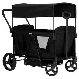 Bollerwagen fillikid "Oskar", schwarz, Bollerwagen, Kinder, Polyester, Stahl, faltbar; f&uuml;r zwei Kinder