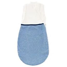 Tr&auml;umeland Babyschlafsack TR&Auml;UMELAND "Puck-Schlafsack Air, Design grau melliert", Baby, Gr. L: 60cm, blau, Bezug: 100% Baumwolle. F&uuml;llung: 70% Polyester, 30% Lyocell (TENCELTM), Schlafs&auml;cke