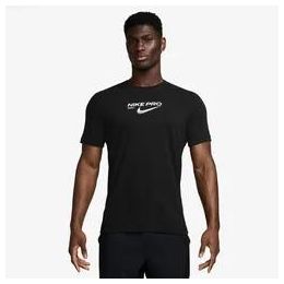 T-Shirt Nike "M NK DF TEE PRO TRAINING", Herren, Gr. M, schwarz, Obermaterial: 57% Baumwolle, 43% Polyester, Shirts T-Shirt