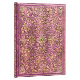 Paperblanks Liniertes Notizbuch ''Diamantenes Thronjubil&auml;um'' in Pink - (B)18 x (H)23 cm - 55% | Buero-schulbedarf