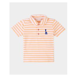 Sophie la Girafe Poloshirt in Wei&szlig;/ Orange - 60% | Gr&ouml;&szlig;e 74 | Baby-shirts