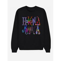 WOOOP Sweatshirt "Hakuna Matata" in Schwarz - 54% | Gr&ouml;&szlig;e M | Damen-sweatshirts-jacken