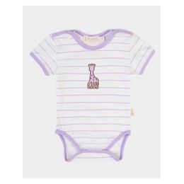 Sophie la Girafe Body in Wei&szlig;/ Lila - 60% | Gr&ouml;&szlig;e 62 | Baby-bodys