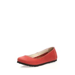 Comfortfusse Leder-Ballerinas in Rot - 53% | Gr&ouml;&szlig;e 40 | Damen-ballerinas