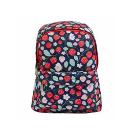 a little lovely company Kinderrucksack "Strawberries" in Dunkelblau/ Rot - (B)25,5 x (H)30 x (T)10 cm - 23% | Kinder-rucksaecke-taschen