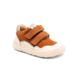 bisgaard Leder-Barfu&szlig;schuhe "Morten" in Creme/ Orange - 55% | Gr&ouml;&szlig;e 21 | Lauflernschuhe
