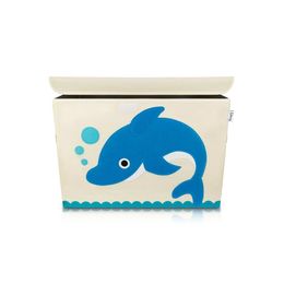 Lifeney Aufbewahrungsbox "Delfin" in Beige/ Blau - (B)51 x (H)36 x (T)36 cm - 47% | Kisten-koerbe