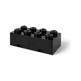 Lego Schubladenbox "Brick 8" in Schwarz - (B)50 x (H)18 x (T)25 cm - 43% | Kisten-koerbe