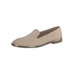 Paul Green Leder-Mokassins in Beige - 59% | Gr&ouml;&szlig;e 40,5 | Damen-sandalen