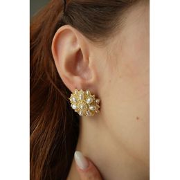 Pierres delicates Vergold. Ohrringe mit Edelsteinen - 64% | Schmuck