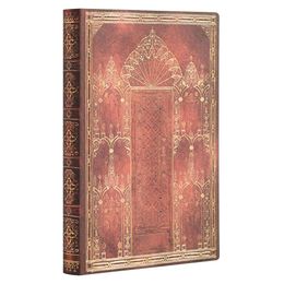 Paperblanks Liniertes Notizbuch ''Isle of Ely'' in Rot - (B)9,5 x (H)14 cm - 56% | Buero-schulbedarf