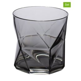 TABLE PASSION 12er-Set: Whiskygl&auml;ser "Cassiopea" in Grau - 320 ml - 60% | Gedeckter-tisch