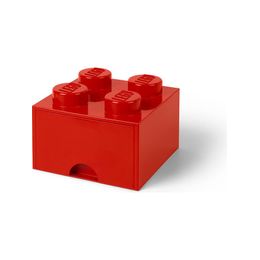 Lego Schubladenbox "Brick 4" in Rot - (B)25 x (H)18 x (T)25 cm - 44% | Kisten-koerbe