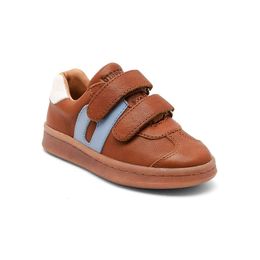 bisgaard Leder-Sneakers "Bay V" in Hellbraun - 48% | Gr&ouml;&szlig;e 35 | Babysneakers