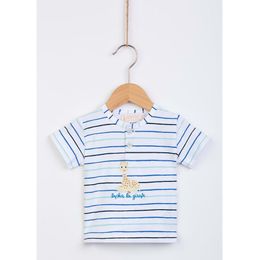 Sophie la Girafe 2tlg. Outfit in Wei&szlig;/ Blau - 62% | Gr&ouml;&szlig;e 68 | Baby-shirts