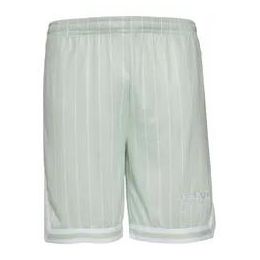 Shorts Karl Kani "Karl Kani Herren KM232-005-1 KK Retro Pinstripes Mesh Shorts", Herren, Gr. S, US-Gr&ouml;&szlig;en, light mint, wei&szlig;, 100% Polyester (Recycelt), gestreift, normal, Hosen Shorts