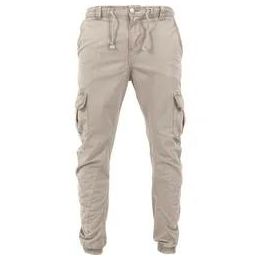 Cargohose Urban Classics "Urban Classics Herren Cargo Jogging Pants", Damen, Gr. 3XL, US-Gr&ouml;&szlig;en, sand, 100% Baumwolle, unifarben, slim fit, Hosen Cargohose