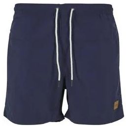 Badeshorts Urban Classics "Urban Classics Herren Block Swim Shorts", Gr. 5XL, US-Gr&ouml;&szlig;en, navy, navy, 100% Polyamid, Badehosen Badeshorts