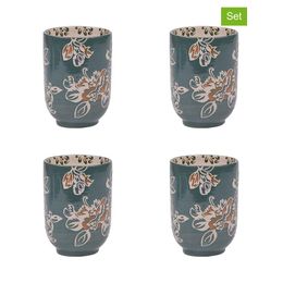 TABLE PASSION 4er-Set: Becher "Faustine" in Dunkelblau - (H)11 cm - 55% | Gedeckter-tisch