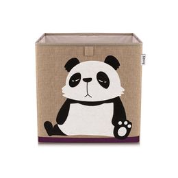 Lifeney Aufbewahrungsbox "Panda" in Hellbraun/ Wei&szlig; - (B)33 x (H)33 x (T)33 cm - 42% | Kisten-koerbe