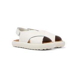 Camper Leder-Sandalen "Pelotas Flota" in Creme - 53% | Gr&ouml;&szlig;e 27 | Kindersandalen