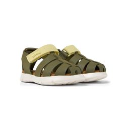 Camper Leder-Halbsandalen "Oruga" in Khaki - 55% | Gr&ouml;&szlig;e 26 | Babysandalen