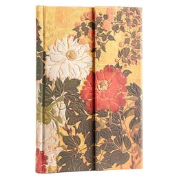 Paperblanks Liniertes Notizbuch ''Natsu'' in Beige/ Rot - (B)9,5 x (H)14 cm - 58% | Buero-schulbedarf