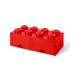 Lego Schubladenbox "Brick 8" in Rot - (B)50 x (H)18 x (T)25 cm - 45% | Kisten-koerbe