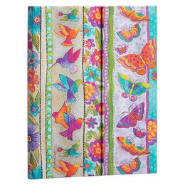 Paperblanks Liniertes Notizbuch ''Kolibri und Schmetterlinge'' in Bunt - (B)18 x (H)23 cm - 55% | Buero-schulbedarf
