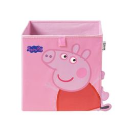 Fackelmann Aufbewahrungsbox "Peppa tanzend" in Rosa - (B)30 x (H)30 x (T)30 cm - 18% | Kisten-koerbe