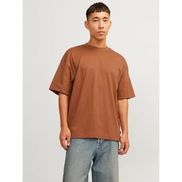 Jack & Jones Jack & Jones Herren Rundhalsshirt &raquo;JJEURBAN EDGE TEE SS O-NECK NOOS&laquo; mit Rundhalsausschnitt braun S