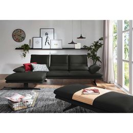 W.Schillig Ecksofa &raquo;broadway, Designsofa mit tollem Sitzkomfort&laquo; Sitztiefenverstellung, Kopfteil- & Seitenteilverstellung, Breite 291cm grau Longlife 