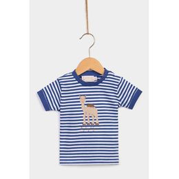 Sophie la Girafe Shirt in Wei&szlig;/ Blau - 61% | Gr&ouml;&szlig;e 74 | Baby-shirts