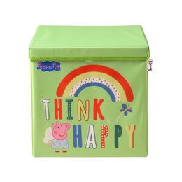 Lifeney Aufbewahrungsbox "Peppa" in Gr&uuml;n - (B)33 x (H)33 x (T)33 cm - 29% | Kisten-koerbe