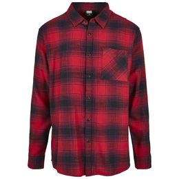 Urban Classics Herren Urban Classics Langarm-Poloshirt &raquo; Herren Oversized Checked Grunge Shirt&laquo; 1 Stk. L