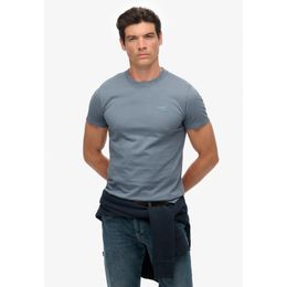 Superdry Herren Rundhalsshirt &raquo;ESSENTIAL LOGO EMB TEE&laquo; blau L