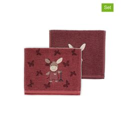 Sterntaler 2er-Set: Kinderhandt&uuml;cher "Emmily" in Bordeaux - (L)50 x (B)30 cm - 46% | Baby-baden-toilette