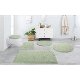 OTTO home Badematte &raquo;Vanessa, Badvorleger, Badezimmer Teppich&laquo; H&ouml;he 10 mm rutschhemmend beschichtet fu&szlig;bodenheizungsgeeignet schnell trocknend 