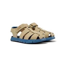 Camper Leder-Halbsandalen "Oruga" in Beige - 53% | Gr&ouml;&szlig;e 33 | Kindersandalen