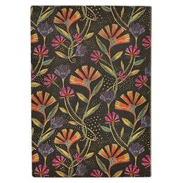 Paperblanks Tagesplaner ''2026 - Wildblumen'' in Schwarz/ Bunt - (B)12,5 x (H)17,5 cm - 71% | Buero-schulbedarf